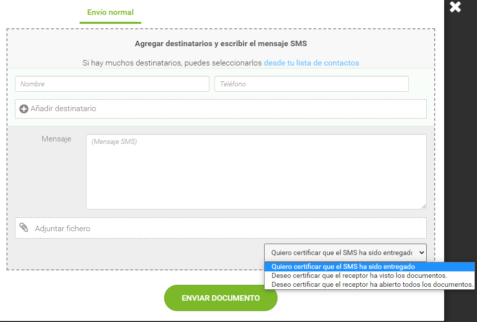 SMS Certificados – Signaturit